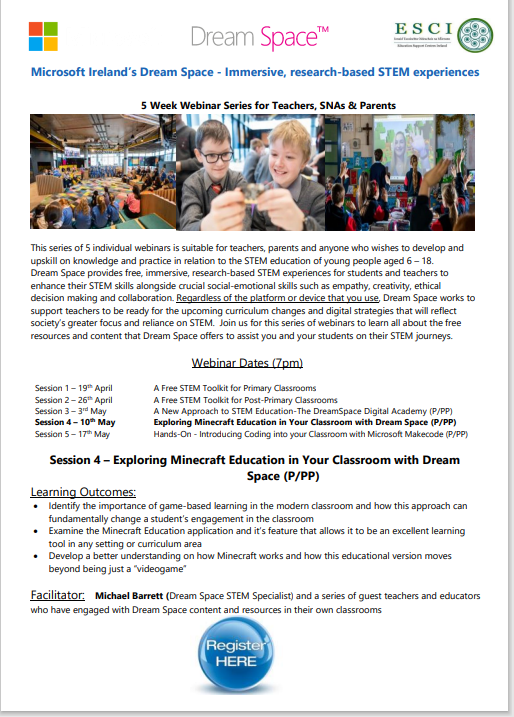 ESCI - Session 4 – Exploring Minecraft: Education Edition In Your ...